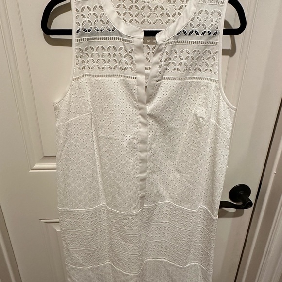 LOFT | Dresses | Loft Eyelets Sleeveless Dress | Poshmark